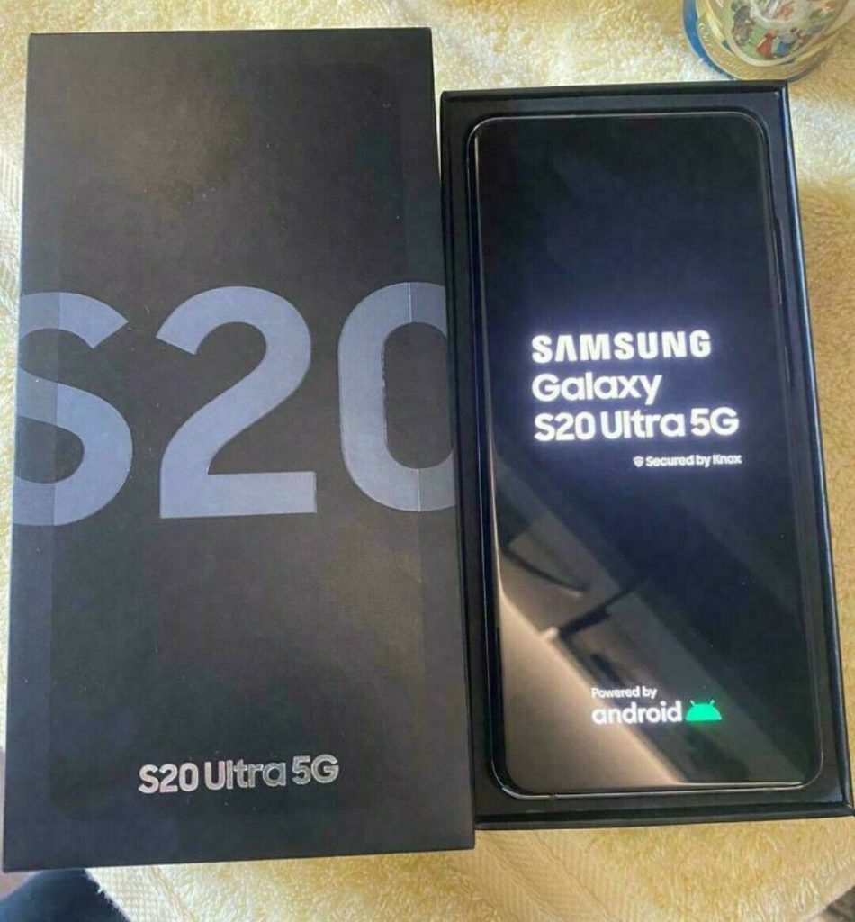 Samsung Galaxy S20 128GB = $500 , Samsung S20+ 128GB = $530 , Samsung  S20 Ultra 128GB = $550,Samsung Galaxy Z Flip 256GB = $600 , Whatsapp Chat : +27837724253