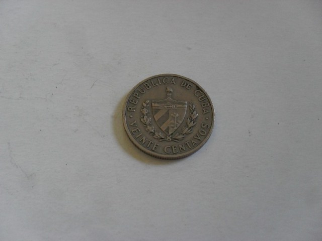 20 CENTAVOS CUBA - 1962.