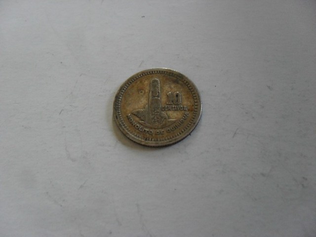 10 CENTAVOS GUATEMALA - 1950.