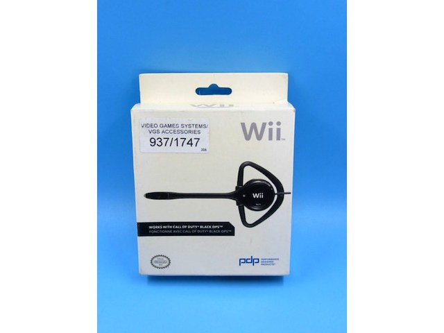 Nintendo Wii Headbanger Chat Headset NOVO