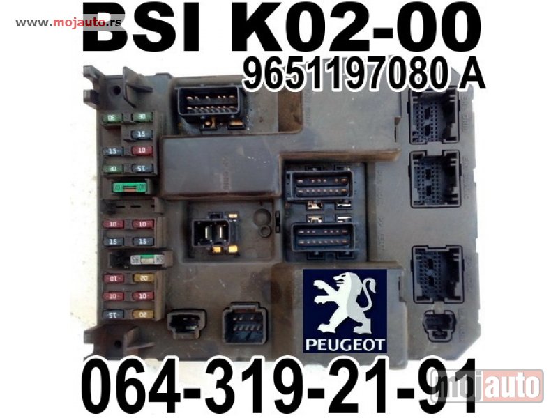 BSI K02-00 , 9651197080 A Valeo bot 9.31 Peugeot 307