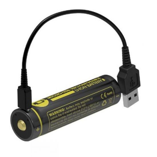 Nitecore 18650 baterija USB