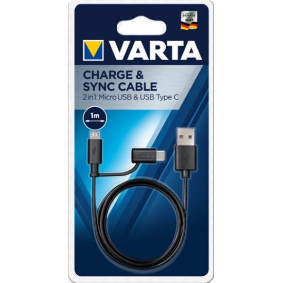 Varta kabl USB type C micro USB 57948 1m