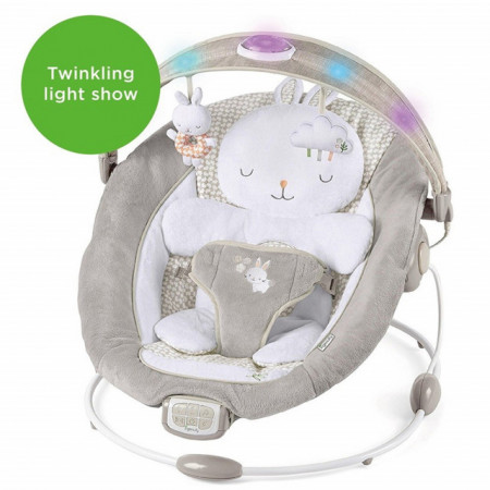 Muzička ležaljka sa vibracijom i svetlom Kids II Ingenuity Lezaljka InLighten Bouncer Twinkle Tails 11200