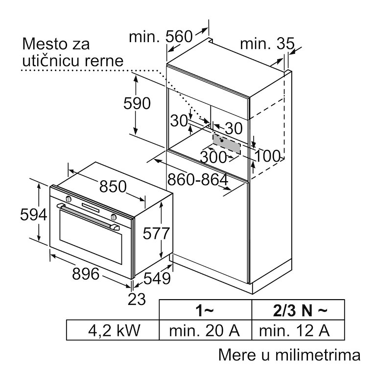 Bosch ugradna rerna VBD5780S0