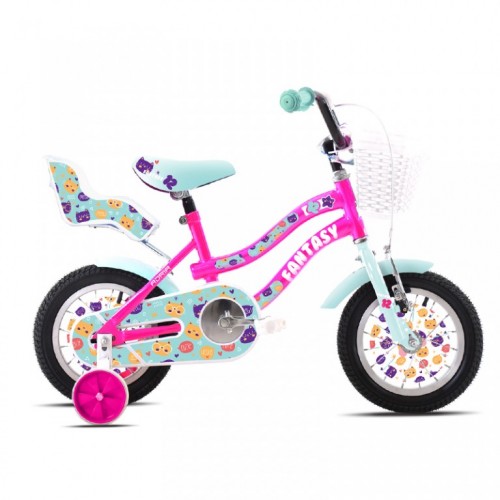 Dečiji bicikl Adria 2020 fantasy 12" pink-tirkiz