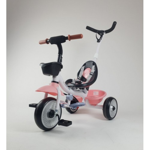 Dečiji tricikl sa ručicom za guranje model 429 Roze