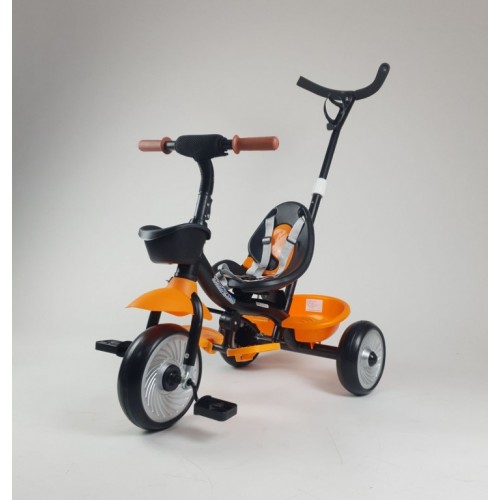 Dečiji tricikl sa ručicom za guranje model 429 Narandžasti