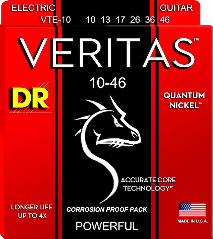DR Varitas VTE 10 žice za električnu gitaru