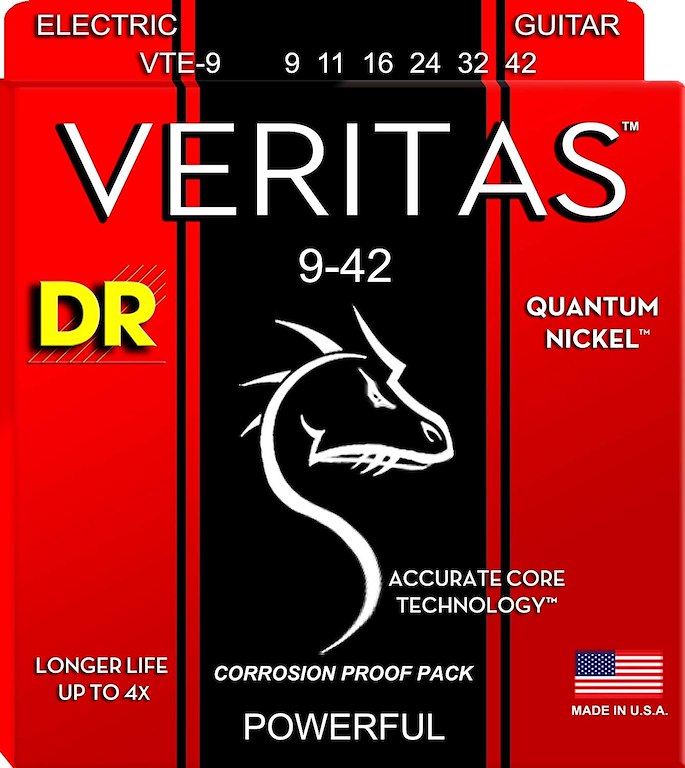DR Veritas VTE 9 žice za električnu gitaru