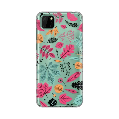 Silikonska futrola - maska print Skin za Huawei Y5p/Honor 9S Colorful Leaves