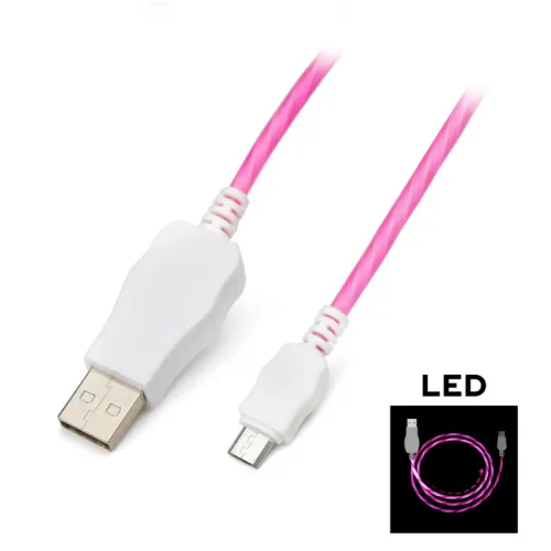 USB Data kabl KUCIPA K220 micro USB 1m pink