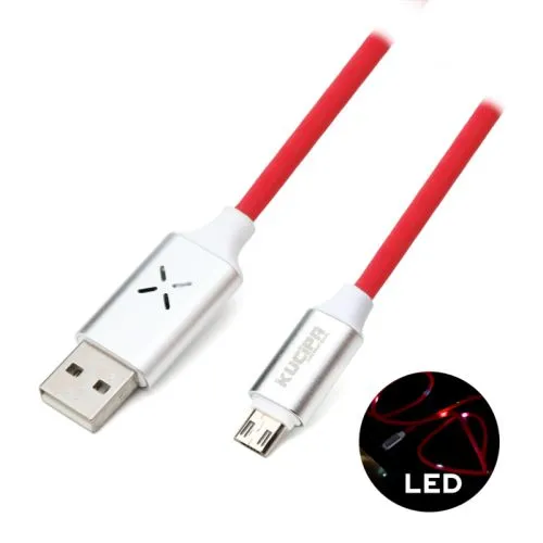 USB Data kabl KUCIPA K257 micro USB 1m crveni