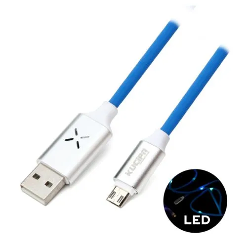 USB Data kabl KUCIPA K257 micro USB 1m plavi