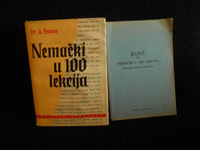 Nemački u 100 lekcija sa ključem, dr A.Šmaus