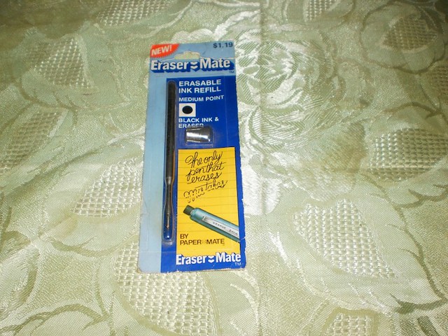Eraser Mate - Erasable Ink Refill - 1978 godina - NOVO