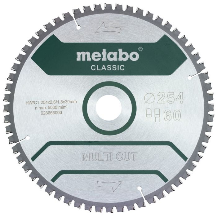 Metabo list za kružnu testeru univerzalni MultiCut 254mm 60z Precision cut