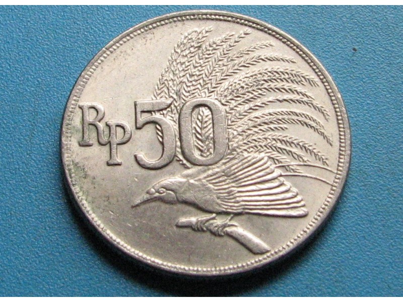 Indonesia - 50 rupiah 1971 Rajska ptica