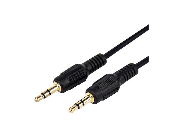 Kabl 3.5mm stereo muško-muški 10m gold