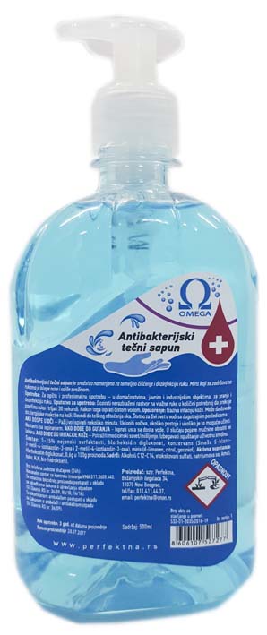 Tečni sapun OMEGA 500ml sa pump, AB