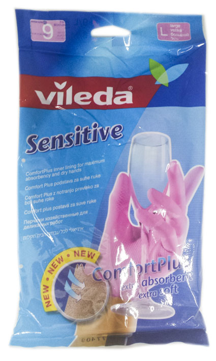 VILEDA gumena rukavica Sensitive L