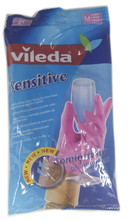 VILEDA gum. rukavica SENSITIVE M