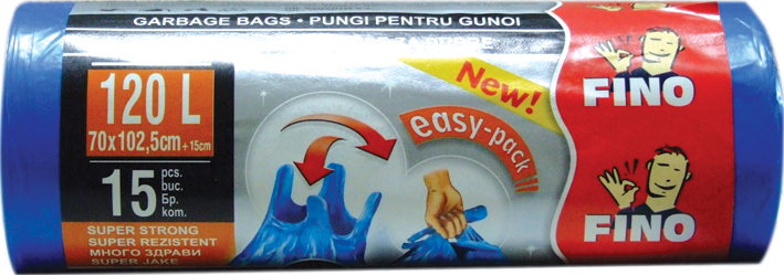 FINO Easy Pack kese 120L (70*101,5+15cm) 15/1