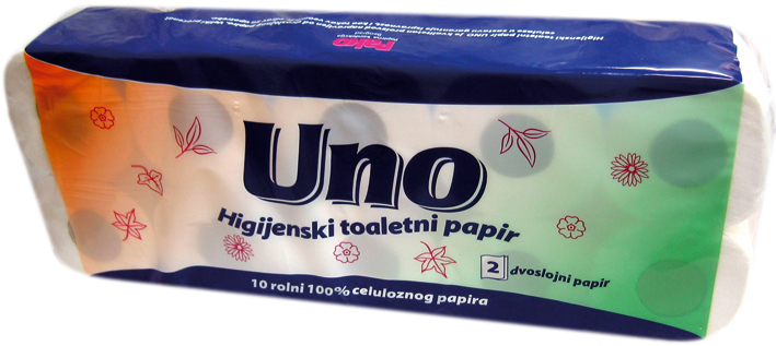 Toalet papir rolna - UNO 2sl, 10/1