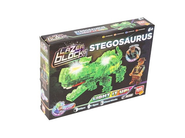 Svetleci Stegosaurus Lazer blokovi