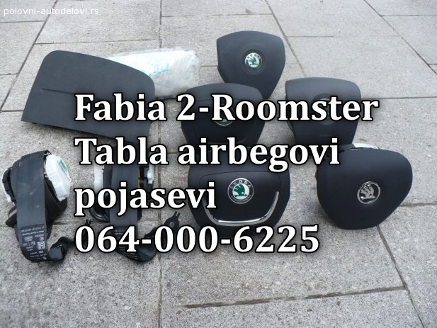 Škoda fabia 2 airbag-pojas-tabla