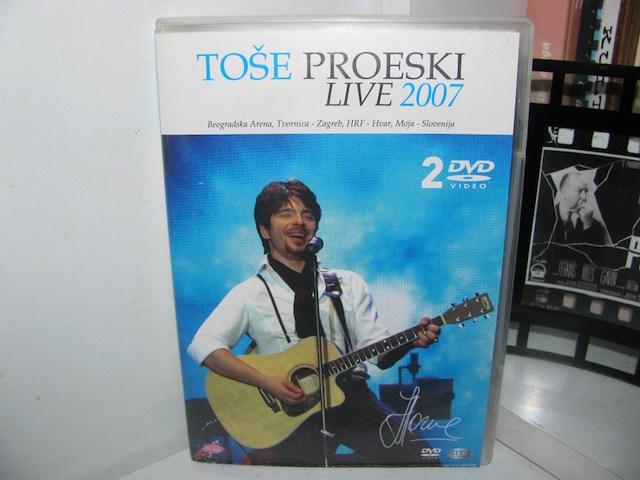 Tose Proeski ‎– Live 2007 / 2 DVD-a ORIGINAL