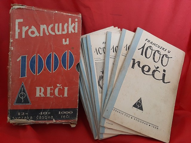Francuski u 1000 reči   EOS 1938.  antikvarno