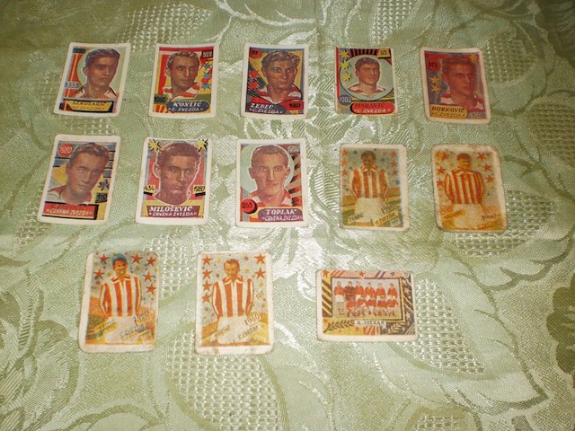 FK Crvena zvezda - stare  slicice iz 1960-te godine