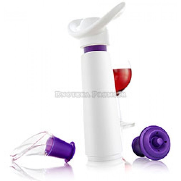 Vacu vin Vakuum pumpa za vino bela - poklon set