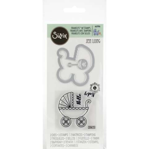 SIZZIX THINLITS SEKAČ BABY CARRIAGE