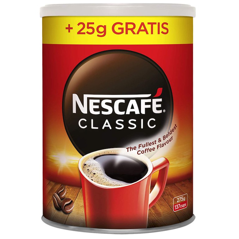 Nescafe inst classic 250g+25g grat nescafe