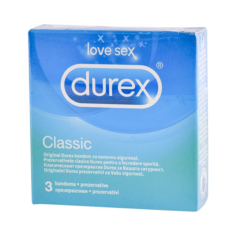 Durex kondomi classic, 3 kom.
