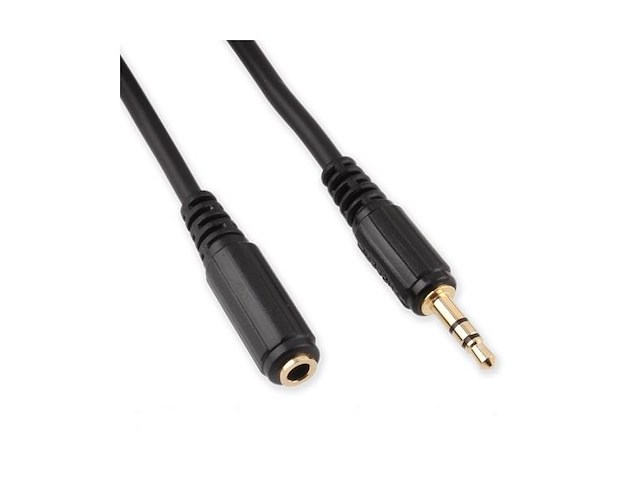 Kabl 3.5mm stereo muško-ženski 10m gold