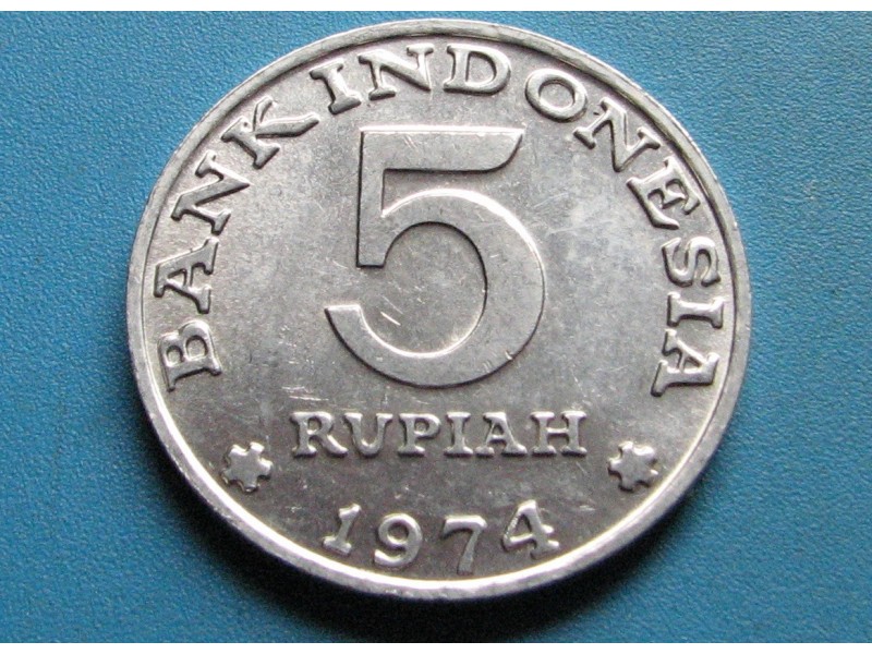 Indonesia - 5 Rupiah (FAO) 1974