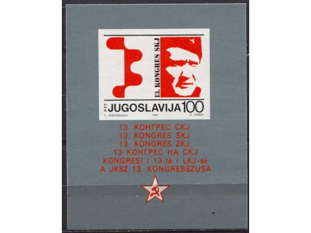 ŽP-BLOK 13. KONGRES SKJ 1986