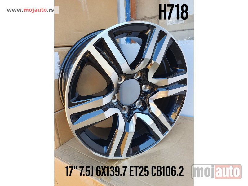 17 felne toyota /6x139,7/7,5jota/et30/cb 106,2 za landkruzer,hiluks,prado,fj cruzer