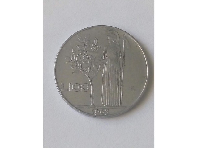 100 Lira 1963.godine - Italija -