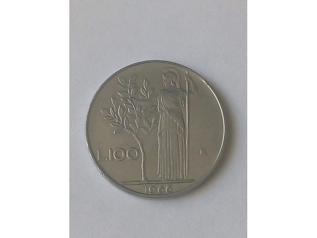 100 Lira 1966.godine - Italija -