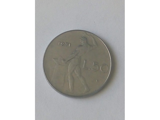 50 Lira 1971.godine - Italija -