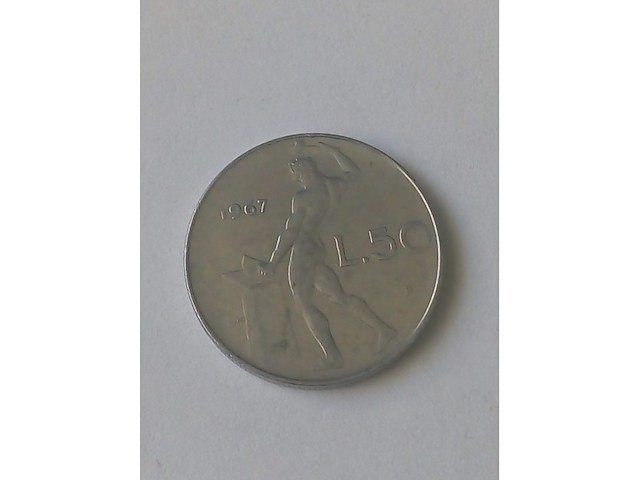 50 Lira 1967.godine - Italija -