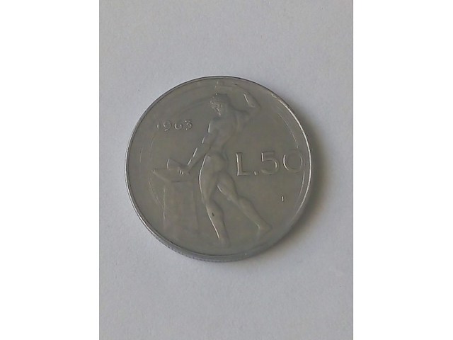50 Lira 1963.godine - Italija -