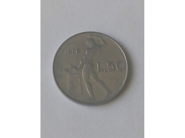 50 Lira 1956.godine - Italija -