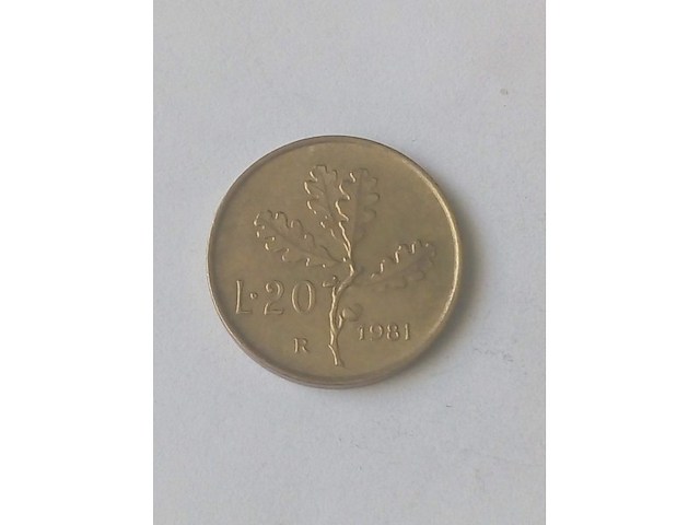 20 Lira 1981.godine - Italija -