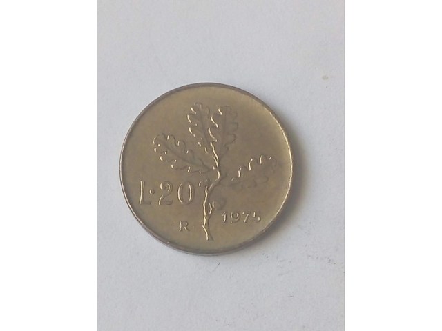 20 Lira 1975.godine - Italija - LEPA -