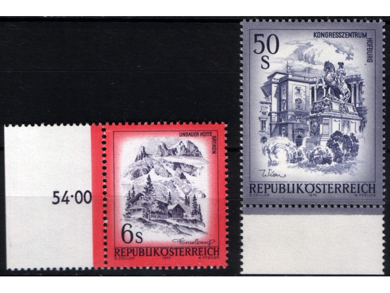 kt330o 24.jan1975 Austrija Mi1475-8 ** 2/4